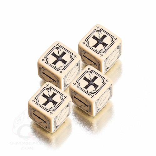 Antique Fudge RPG Dice Set (for FATE) – Cthulhu Dice